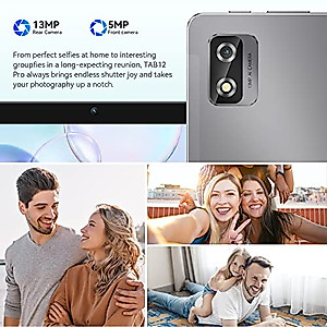 Blackview 2023 New Tab 12 Pro Android 12 Tablets 10 inch Tablet with Stylus14 (8+6 Expand) GB RAM + 128 GB ROM 1TB TF Tablet PC, 1920 * 1200 FHD+IPS, Octa-core，2.4G/5G WiFi, Bluetooth 5.0 GPS Gray