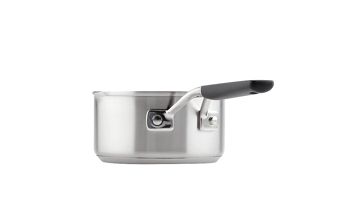 KitchenAid Stainless Steel Saucepan with Pour Spouts - 1 Quart