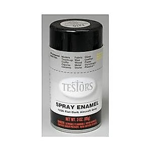 Testor Corp. Flat Dark Aircraft Grey Enamel Paint 3oz Spray Can