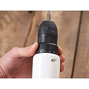 BLACK+DECKER reviva 12V Cordless Drill, 230 lb Torque, Made from Recyled Material (REVCDD12C)