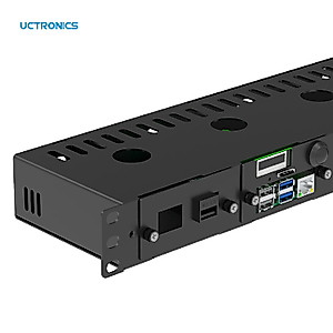 UCTRONICS I/O Panel with 2 Slots for Keystone Jacks, Compatible with Raspberry Pi Ultimate Rack Mount, 2 Pack