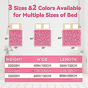 Pink Cheetah Print Blanket Gifts for Women Flannel Fleece Leopard Print Throw Blanket Warm Soft Cozy Cheetah Blanket for Couch Bed Sofa Leopard Blankets & Throws for Mom Adult Leopard Decor 50"×60"