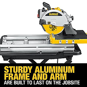 DEWALT Wet Tile Saw with Stand, 10-Inch, Corded (D24000S)