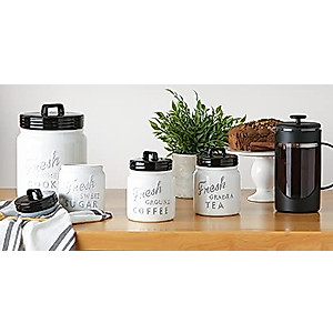 DII Kitchen Accessories Collection Ceramics, Cookie Jar, Black