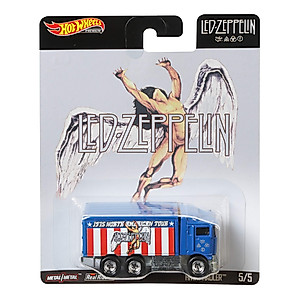 Hot Wheels Led Zeppelin Set of 5 Collectible Die-Cast Vehicles Premium Pop Culture Album Art Cars, Gift for Music Fans and Collectors [Amazon Exclusive]