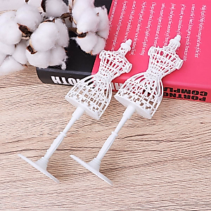 20pcs Doll Dress Form Mini Mannequin Dress Form Mannequin Model Stand Accessories for Doll Dresses
