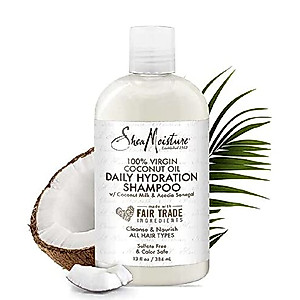 SheaMoisture Daily Hydration 100% Virgin Coconut Oil Shampoo silicone and sulphate free for all hair types 384 ml