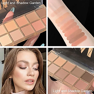 AMY'S DIARY 10 Colors Eyeshadow Eye Shadow Palette Makeup,Matte Naked, Ultra-Blendable, Naturing-Looking, Long Lasting, Cement Color Neutral Nudes EyeShadow