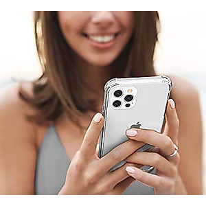 Orase Ultra Clear Cases Designed for iPhone 12 Case & iPhone 12 Pro Case [Non-Yellowing] Protective Slim Phone Case with Shockproof Air Bags, 2020 (Crystal Clear)