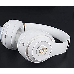 Replacement Ear Pads Cushions, Earpads Cover Compatible with Beats Studio 2 Wireless Wired and Studio 3 Over Ear Headphones 1 Pair (White)