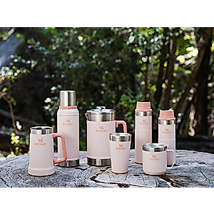 Stanley Classic Vacuum Insulated Wide Mouth Bottle - BPA-Free 18/8 Stainless Steel Thermos for Cold & Hot Beverages - 1.0QT - Limestone