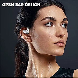 Over Ear Wrap Around Earbuds Bone Conduction Open Ear Headphones Running Sport Workout Wireless Earbuds Gaming with Earhooks Mic Gym Sports Gaming Ear Buds Running Workout Bluetooth Earbud