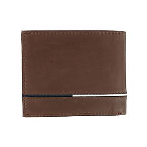 Tommy Hilfiger Men RFID Wallet, Brown, One Size