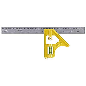 STANLEY 2-46-028 Combination Die Cast Square, 300mm/ 12''