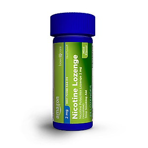 Amazon Basic Care Nicotine Polacrilex Lozenge 2 mg (nicotine), Stop Smoking Aid, Mint Flavor, 144 Count