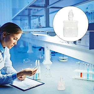 POPETPOP Laboratory Sampling Glass Weighing Bottle: 5pcs Clear Specific Gravity Bottles Equipment Laboratory Supply Weighing Holder Iwith Interchangeable Ground Stopper