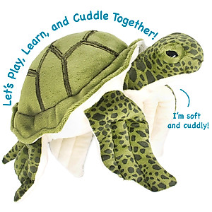 TigerHart Turquoise The Green Sea Turtle - 10 Inch Tortoise Stuffed Animal Plush