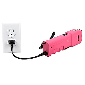 POLICE 928 Stun Gun with LED Flashlight, Pink