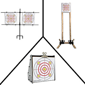 Highwild Paper Targets - Bullseye Shooting Targets Sheet Paper - for Air Rifle/Airsoft Pistol Practice Bullet Traps - 11"x 11", 50 Pack