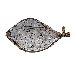 Myra Bag True Essence Canvas & Cowhide Bag Upcycled Cowhide & Leather S-2885