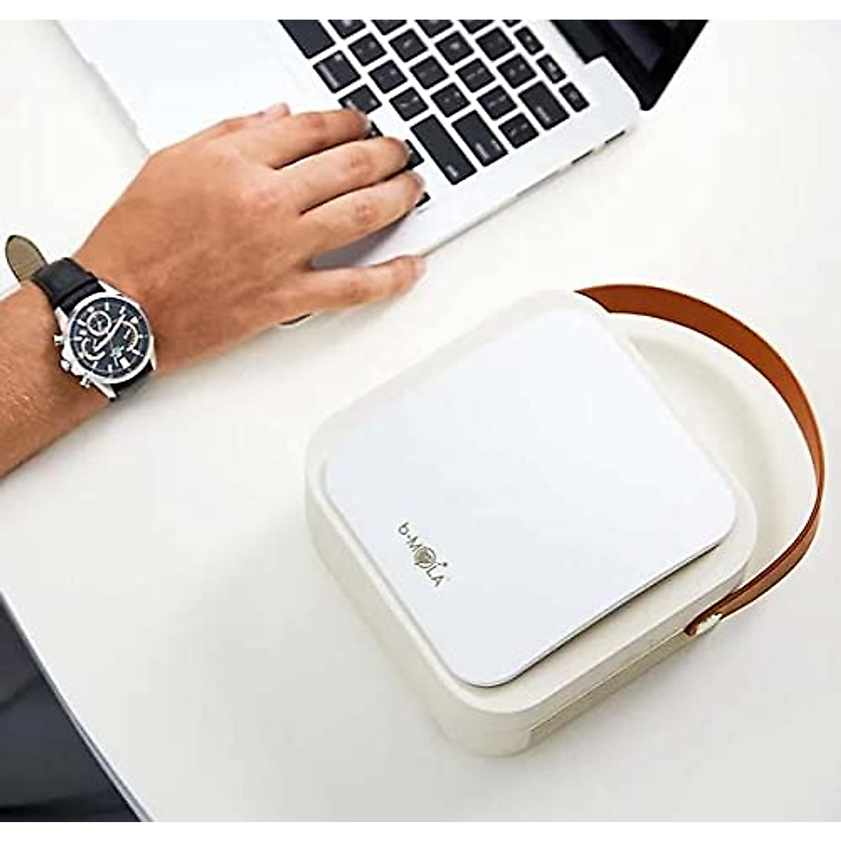 b-MOLA GO NCCO 1804 Portable Air Purifier (White) -Personal size, Ideal for car, travel, office and home.