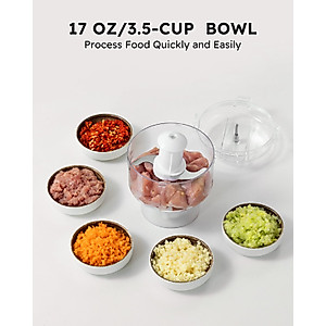 Sangcon Blenders and Food Processor Combo for Kitchen, 5 in 1 Blender for Shakes and Smoothies, Meat Chopped, Grinding & more, 40 oz Jar & 17oz Cup with To-Go Lid, Stainless Steel Silver