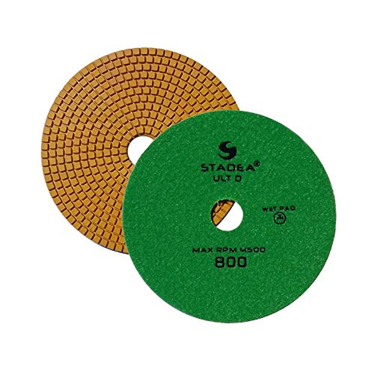 Stadea PPW116X 4" Diamond Granite Polishing Pads Set For Granite Quartz Stones Polish