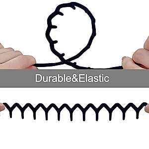 LAPOHI 8 PCS Non Slip Fashion Effortless Plastic Headbands with Teeth Comb Skinny Hair Bands for Women Men Teen Girls, Comb Teeth Morandi