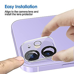 JETech Camera Lens Protector for iPhone 11 6.1-Inch and iPhone 12 mini 5.4-Inch, 9H Tempered Glass, HD Clear, Anti-Scratch, Case Friendly, Does Not Affect Night Shots, 3-Pack
