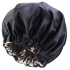 Satin Silk Hair Bonnet for Sleeping for Women, Natural Hair