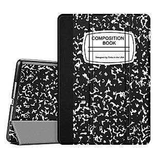 Fintie Case for iPad 6th / 5th Generation (2018/2017), iPad Air 2 / Air 1 (9.7 Inch) - Lightweight Slim Shell Standing Cover with Auto Wake/Sleep Feature, Composition Book Black