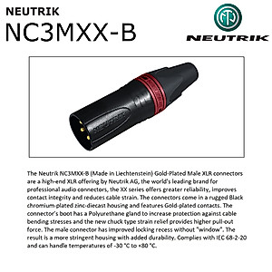 WORLDS BEST CABLES 1 Foot - RCA to XLR (Male) Cable Pair - Canare L-4E6S Star-Quad Audio Interconnect Cable & Amphenol ACPL RCA & Neutrik Male XLR Gold Plugs - CUSTOM MADE