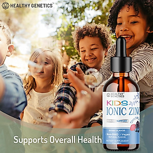 New Ionic Liquid Zinc Drops for Kids & Toddlers | 30 Day Supply | Zinc Sulfate | Immunity, Mood, Brain Thyroid | 2 Oz