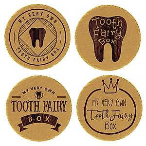 My Personal Memories Wood Tooth Fairy Box - Baby Keepsake for Boys, Girls, Children, Kids