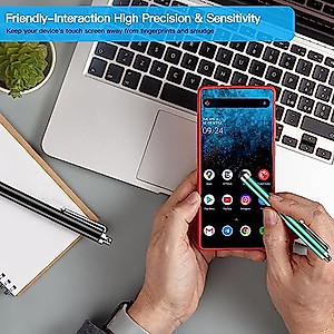 Stylus Pen for All Universal Touch Screens Devices,𝐔𝐩𝐠𝐫𝐚𝐝𝐞𝐝 Your Touch Screen Experience with AWINNER 10 Pack High Precision Capacitive Stylus Pencil