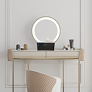 Dehouse Woven Plastic Storage Basket, 6 Packs, Black