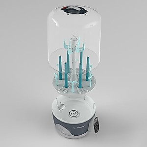 Babymoov Turbo Pure Steam Sterilizer Dryer, Patented Purified Sterilization, Fast & Clean Drying, Baby Bottle Storage and Easy Use (Elimates 99.9% of bacteria)
