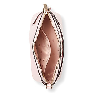 Kate Spade Staci Dome Saffiano Leather Crossbody Bag Purse Handbag, LIGHT CREPE