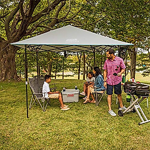 Coleman OneSource Rechargeable LED Lighted Canopy, 10 x 10ft Canopy Tent, Shade Canopy Great for Beach, Yard, Tailgates, & Parties