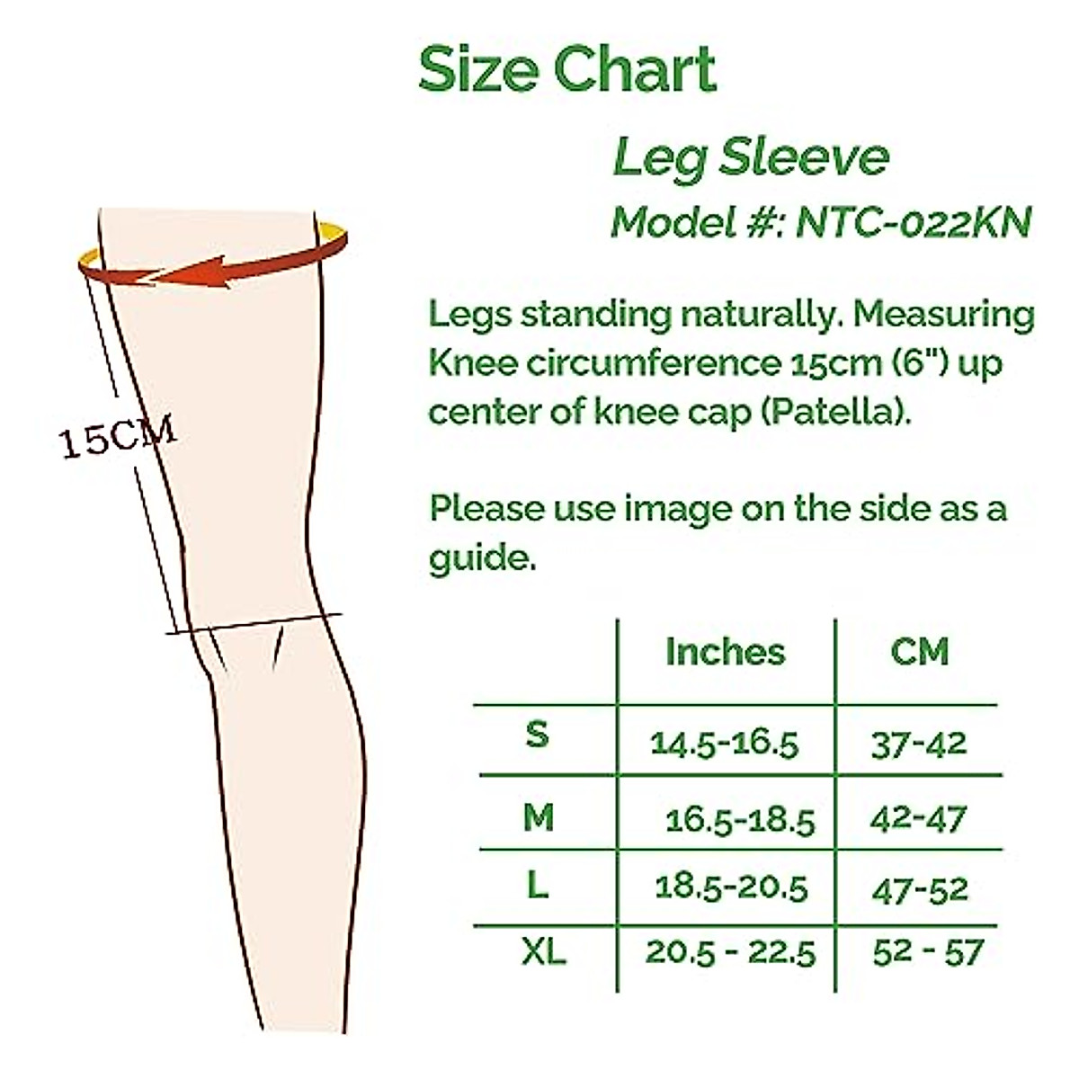 NeoTech Care Knee & Leg Sleeve - Breathable - Medium Compression - Grey (Size L, 1 Pair)