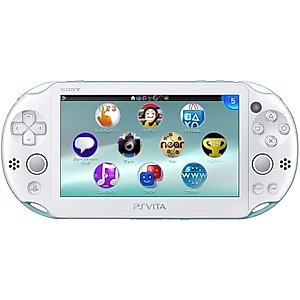 Sony Playstation Vita Wi-Fi 2000 Series Slim (White/Matte Blue) (Renewed)