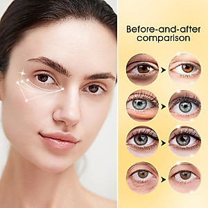 Adofect Under Eye Patches 24k Gold Under Eye Mask Puffy Eyes and Dark Circles Treatments Under Eye Bags Treatment Collagen Eye Pads for Beauty & Personal Care 30 Pairs