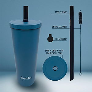 Double Bubble Boba Bundle Pink and Blue- Stainless Steel