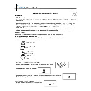 Dawn LMU240304 Memuru River Series Linear Shower Drain, 24-Inch
