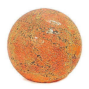 Simple Designs LT3302-CHA 1 Light Mosaic Stone Ball Table Lamp, Champagne