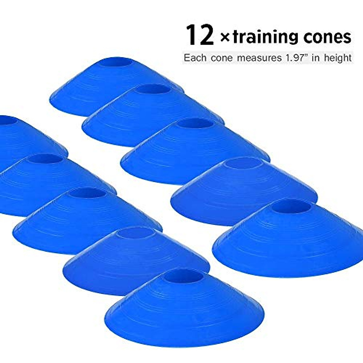 Agility Ladder Speed Training Equipment, Includes 12 Rung Agility Ladder,Running Parachute,Jump Rope,Resistance Bands,12 Resistance Cones for Football,Basketball,Hockey Training Athletes