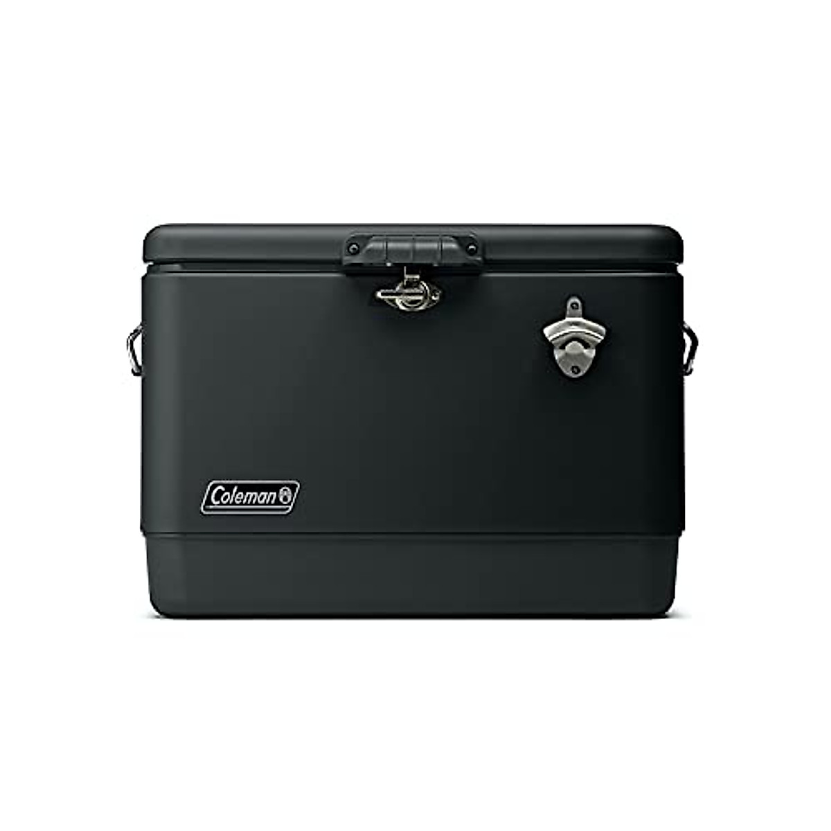 Coleman Reunion Insulated Portable Ice Chest, 54qt Steel Belted Leak Resistant Cooler with Heavy Duty Latch, Handles and Drain