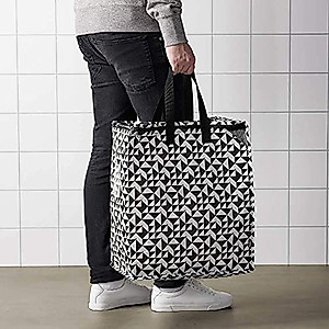 IKEA ASIA Knalla Bag Black White 47L