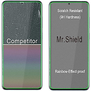 Mr.Shield [3-Pack] Designed For Samsung Galaxy S21 5G (6.2 Inch) [Fingerprint Unlock Compatible] [Tempered Glass] Screen Protector [Japan Glass With 9H Hardness] with Lifetime Replacement