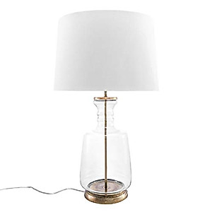 nuLOOM RJT01AA Eagan 24" Glass Table Lamp, Height, Gold